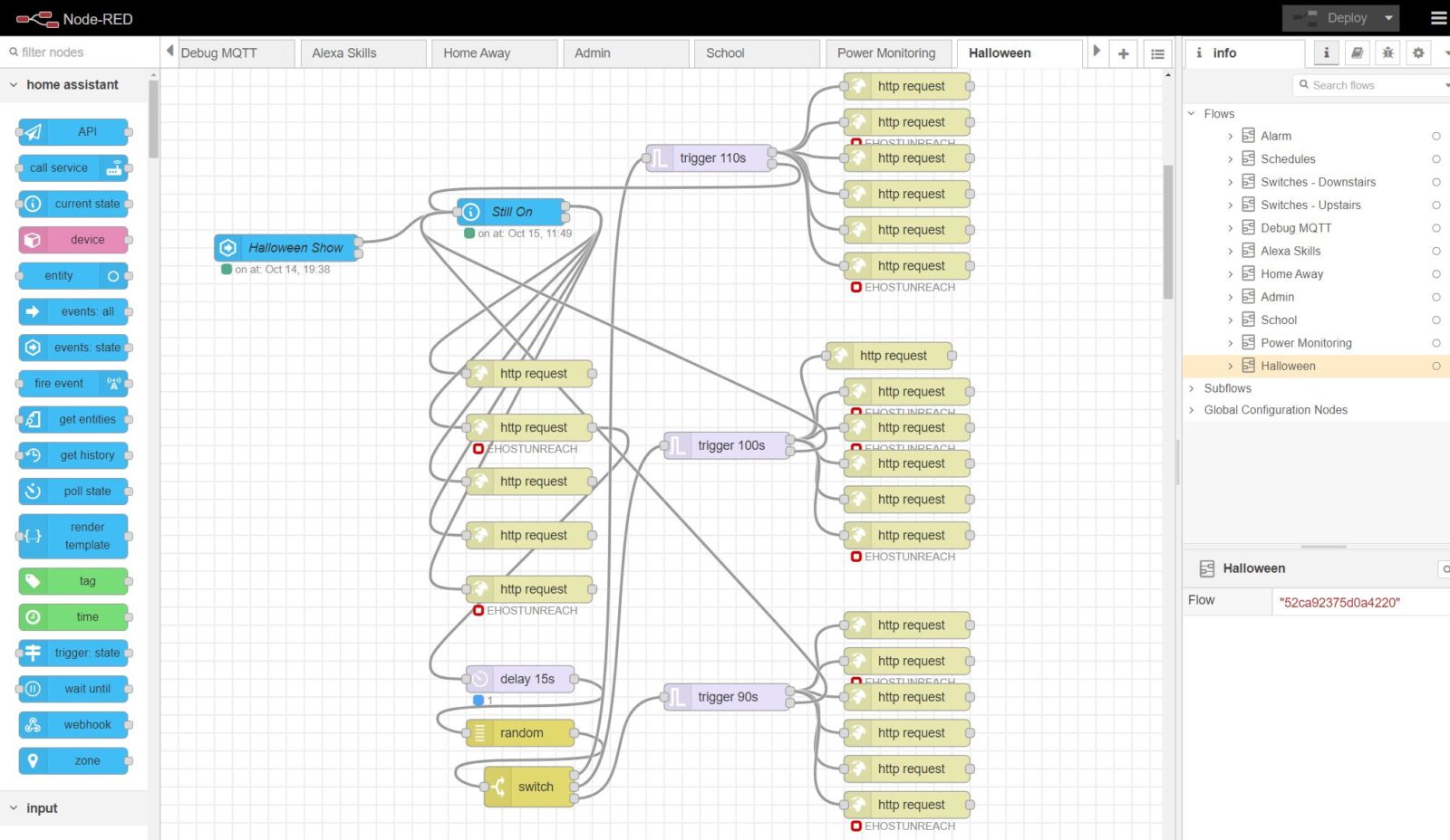 Halloween Decoration Automations with Node Red and Falcon Player Pi ...