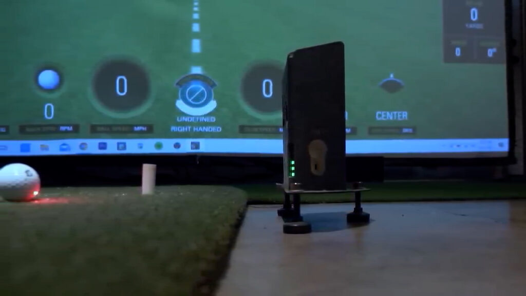 DIY Golf Simulator FOLDS into the ceiling in 5 minutes! Park cars in ...